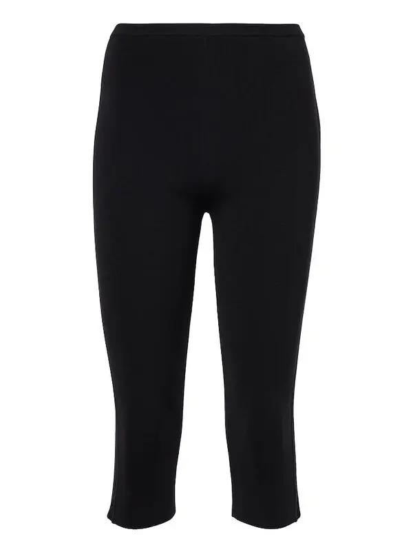 TOTEME Jersey Capri Pants - Black