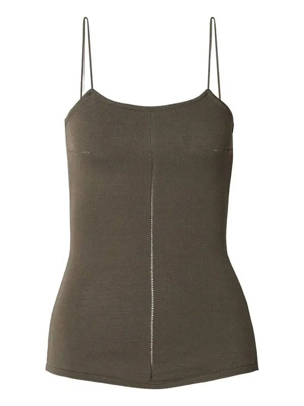 LEMAIRE Ribbed Tank - Green