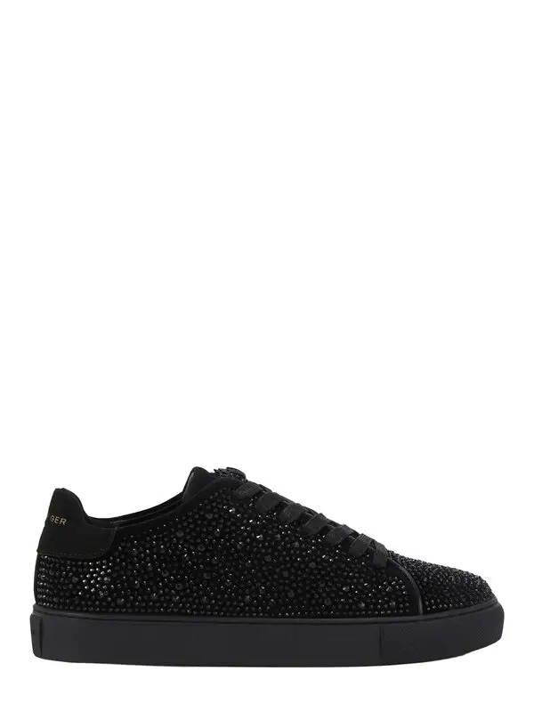 Kurt Geiger Embellished Lennon Low Top Sneakers - Black