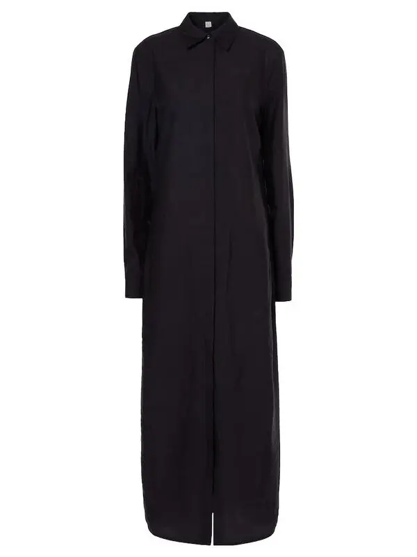 TOTEME Silk-blend Shirt Dress - Blue