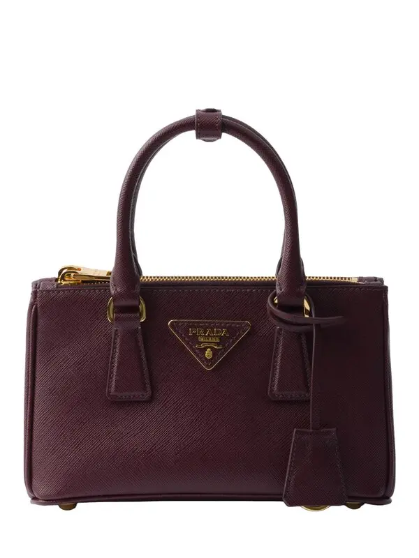Prada Galleria Top-handle Bag - Burgundy