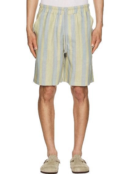 Oas Mist Strata Nicola Linen Shorts - Multi