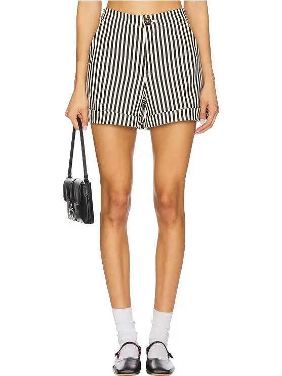 SIMONMILLER Como Linen Shorts In . Also - Black
