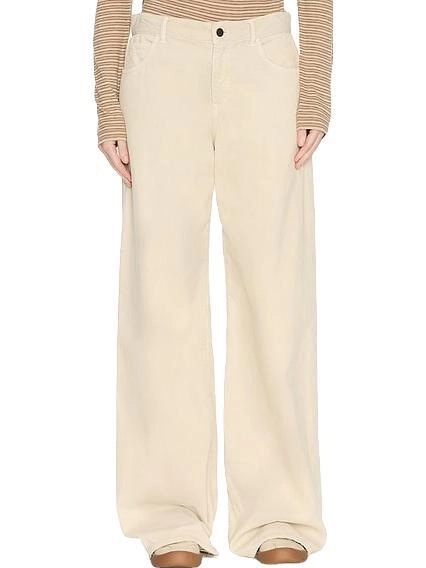 THE ROW Eglitta Straight Leg Jeans - Ecru