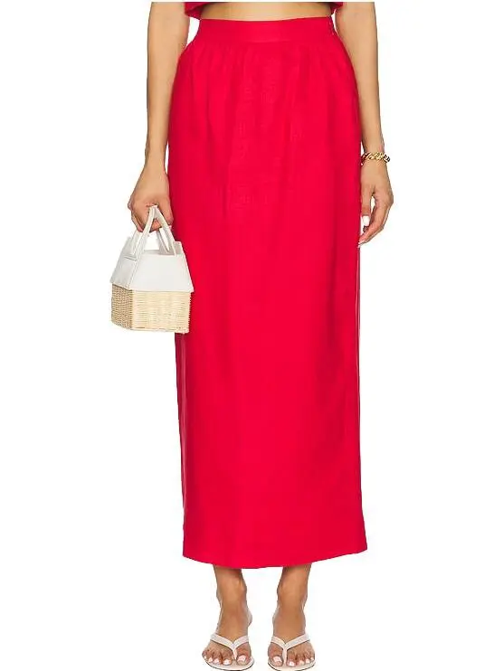 Posse Bonnie Pencil Skirt - Red