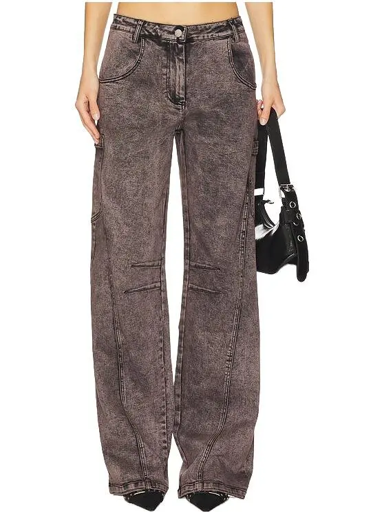 BY.DYLN Armen Cargo Jeans - Brown