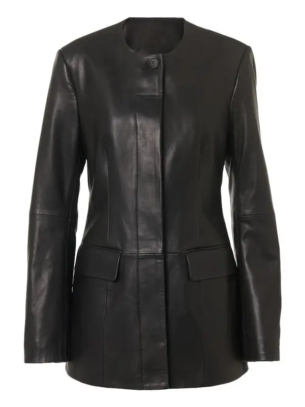TOTEME Leather Jacket - Black