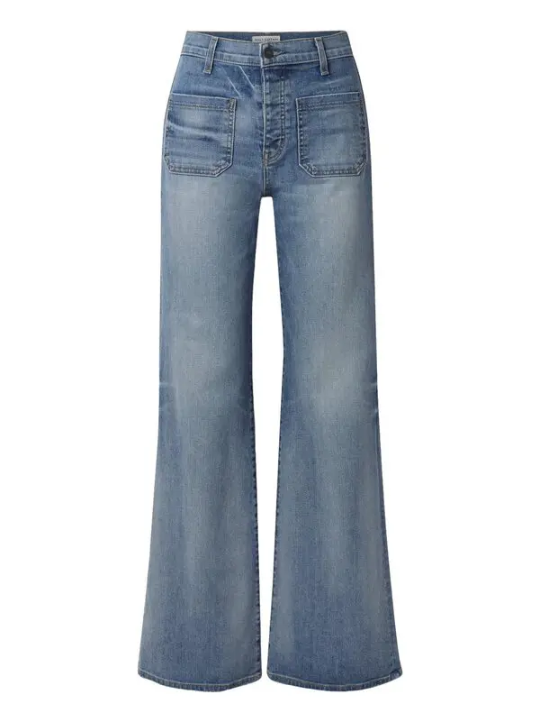 NILI LOTAN Florence Flared Jeans - Blue