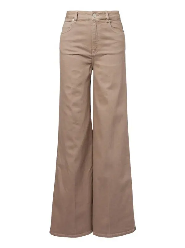 JOSEPH Abbey Wide-leg Jeans - Beige