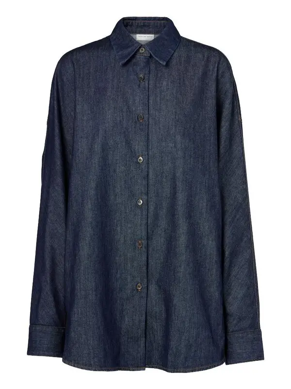 Dries Van Noten Indigo Denim Shirt - Blue