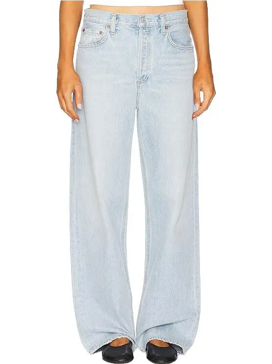 AGOLDE Low Slung Baggy Jeans - Blue