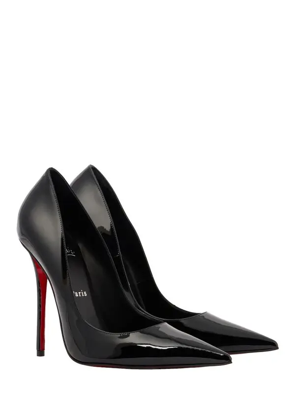 CHRISTIAN LOUBOUTIN Miss Z 120 Patent Leather Pumps - Black