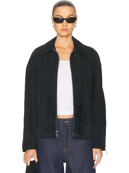 GRLFRND Alek Suede Jacket - Black