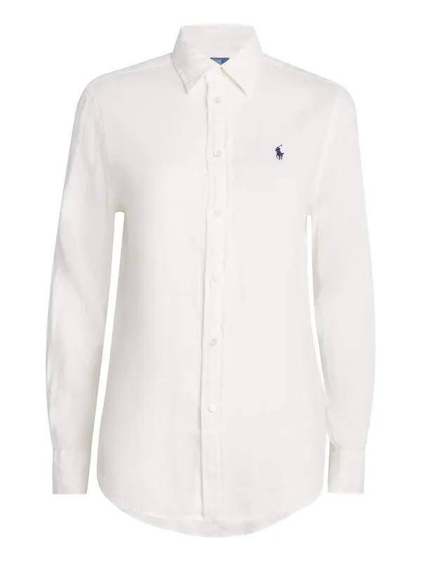 Polo Ralph Lauren Linen Button-up Shirt - White