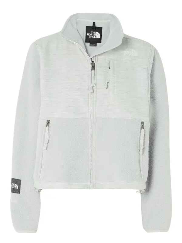 The North Face Denali Re-grind Recycled Fleece And Shell Jacket - Gray