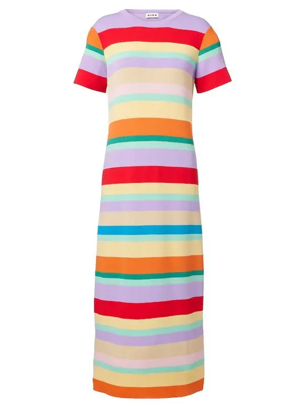 Rixo Duster Striped Maxi Dress - Multicoloured