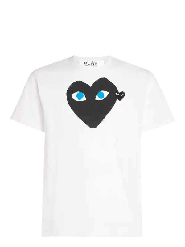 Play Comme Des Garcon Heart Logo T-shirt - Black