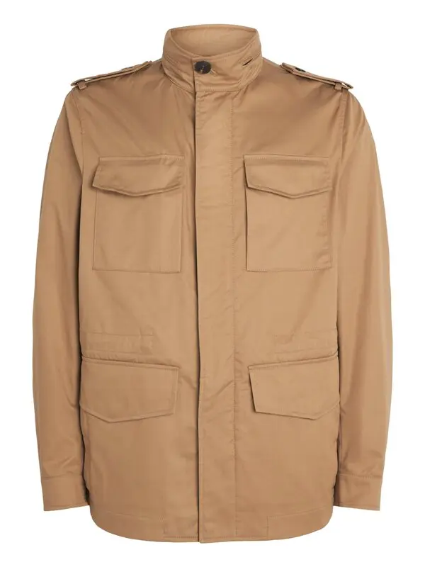 Pal Zileri Cotton-blend Field Jacket - Yellow