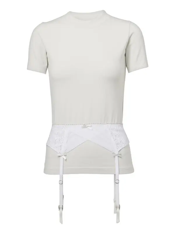 Balenciaga Cotton-blend Jersey T-shirt - White