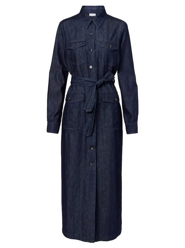 Dries Van Noten Denim Shirt Dress - Blue