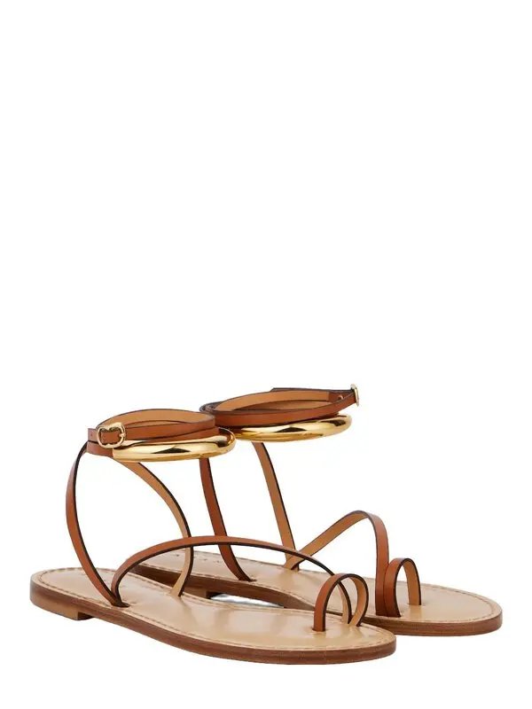 AMANU Kalahari Leather Sandals - Brown