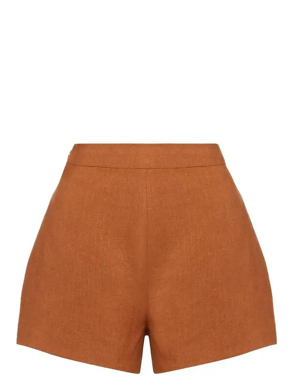 Posse Perri Linen Shorts - Brown