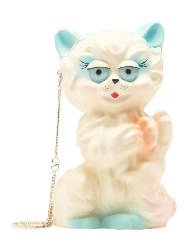 Valentino Garavani Hand-painted Cat Clutch - Multi