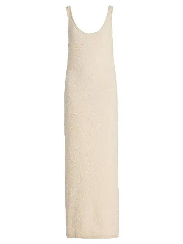 AISLING CAMPS Pebble Wool-blend Knit Midi Dress - Ivory