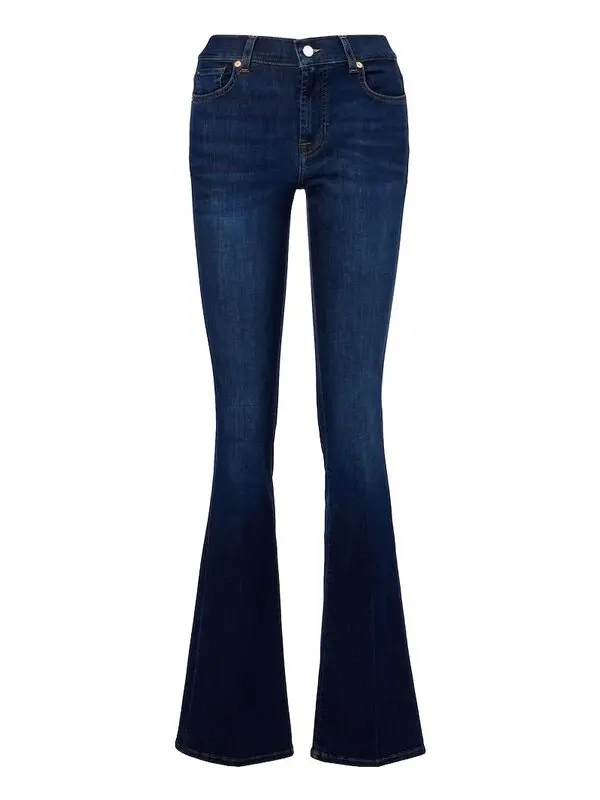 7 For All Mankind Mid-rise Bootcut Jeans - Blue
