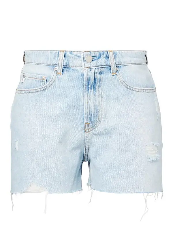 Ag Giglio Distressed Denim Shorts - Blue