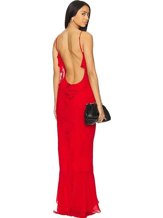 Delfi Lou Dress - Red