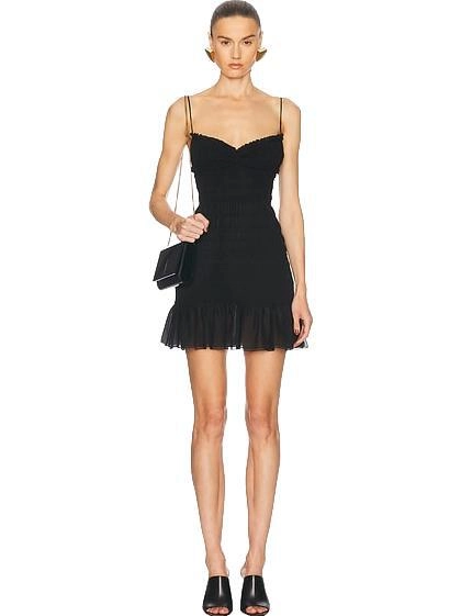 Saint Laurent Sleeveless Mini Dress - Noir