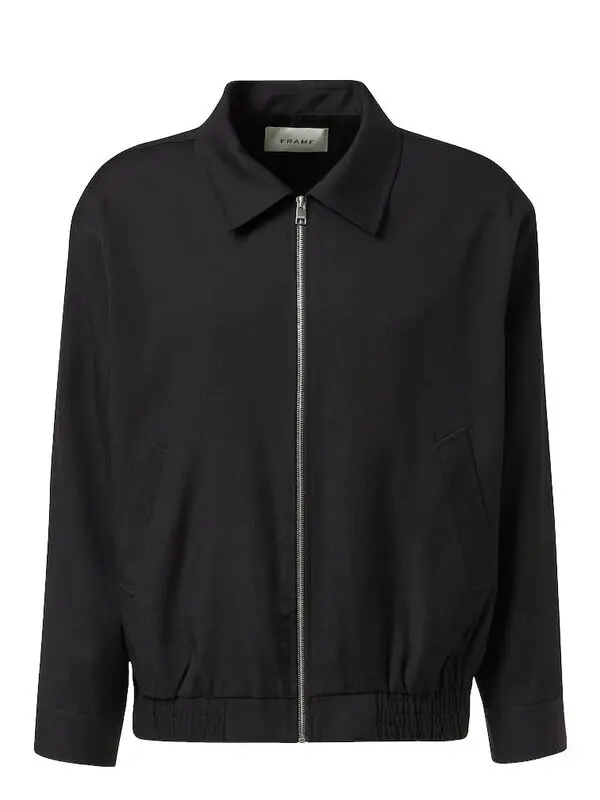 FRAME Wool Blouson - Black