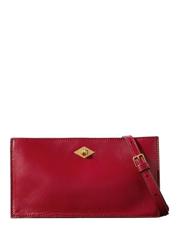METIER Ease 22 Leather Clutch - Red