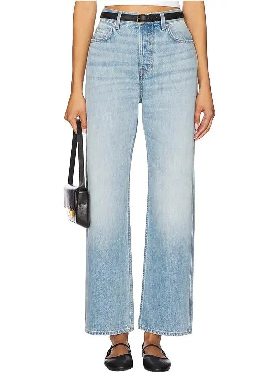 GRLFRND Graham High Rise Straight Leg Jeans - Blue