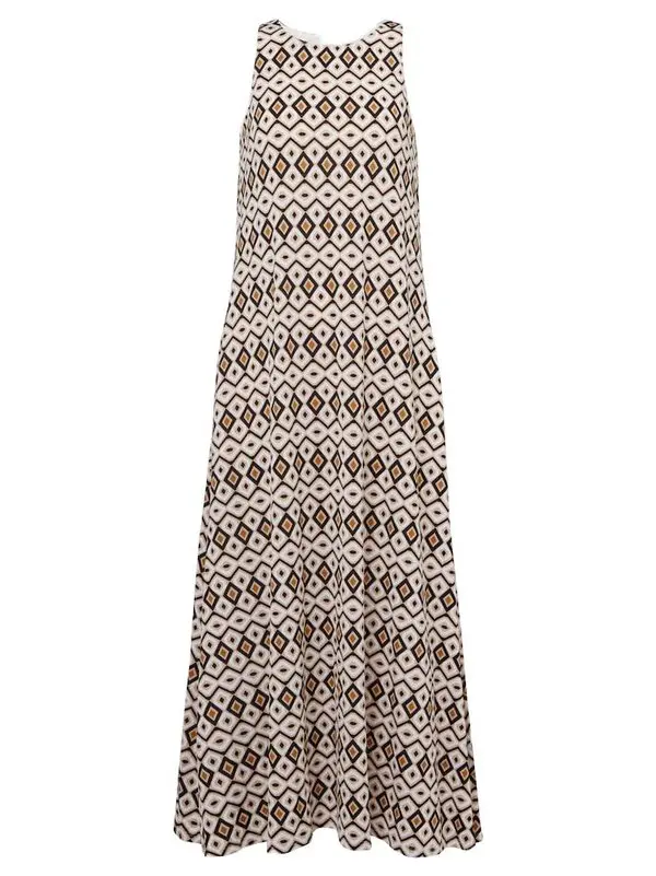 Max Mara Miki Geometric Print Maxi Dress - Multicoloured
