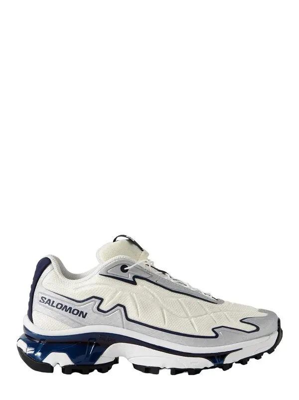 SALOMON Xt-slate Rubber-trimmed Mesh Sneakers - Gray