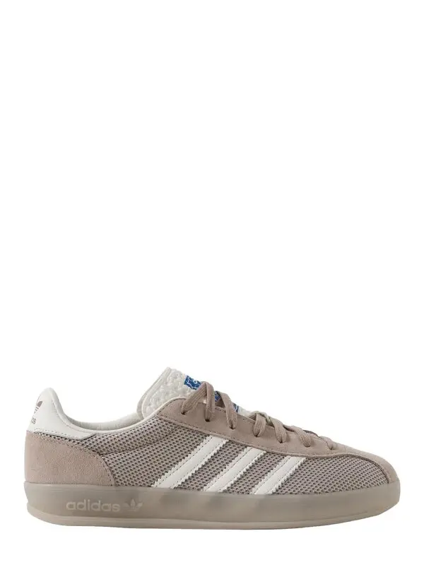 ADIDAS ORIGINALS Gazelle Indoor Pro Suede And Leather-trimmed Mesh Sneakers - Neutrals