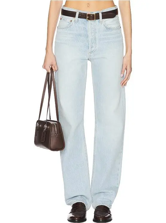 AGOLDE Kelly High Rise Straight Jeans - Blue