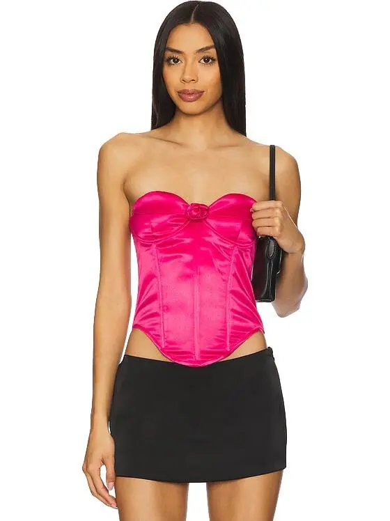 Miaou Carmen Corset - Fuchsia