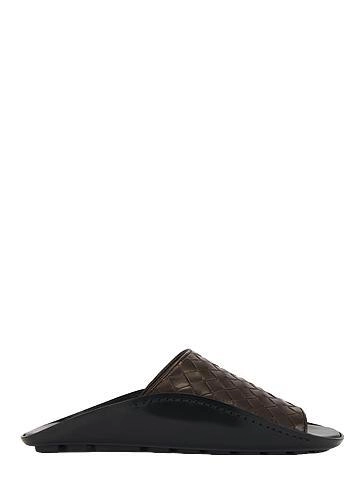 Bottega Veneta Nappa Opaque Weave Mule Sandal - Fondant