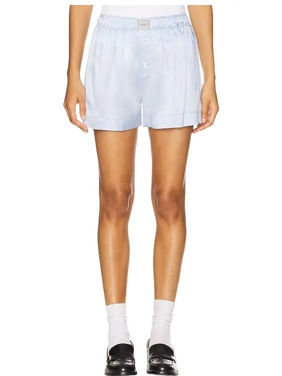 Comme Si Silk Boxer Classica Short - Blue