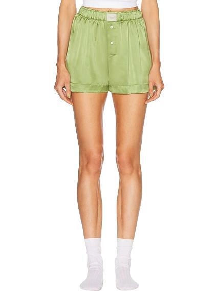 Comme Si Silk Boxer Short - Grass