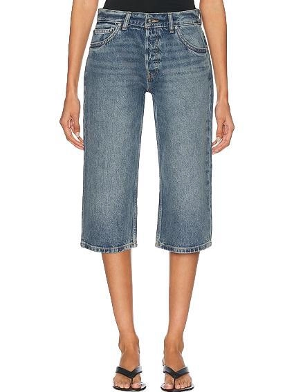 EB DENIM Adley Low Rise Loose Capri Jeans - Windemere