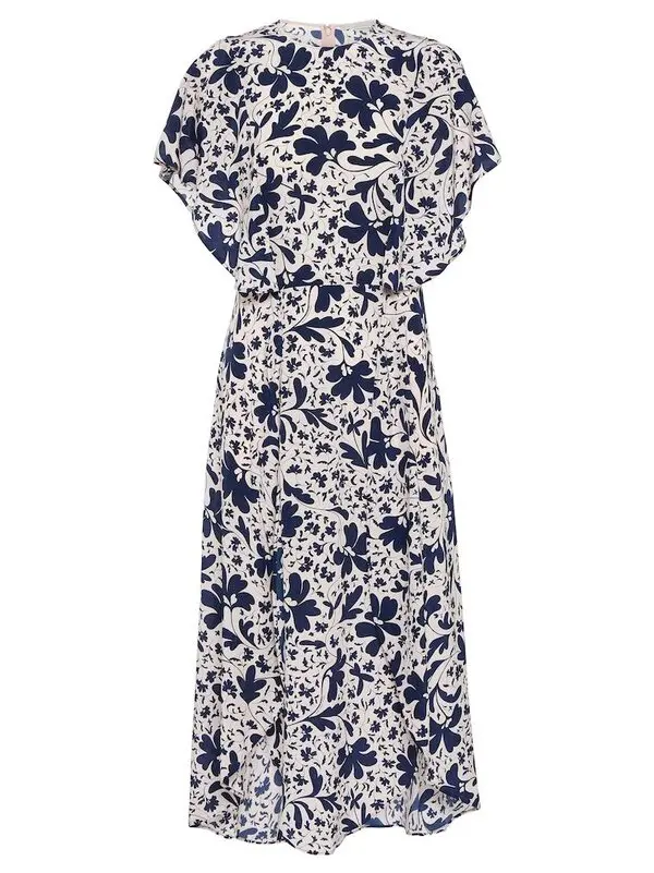Stella McCartney Floral Silk Midi Dress - Multicoloured