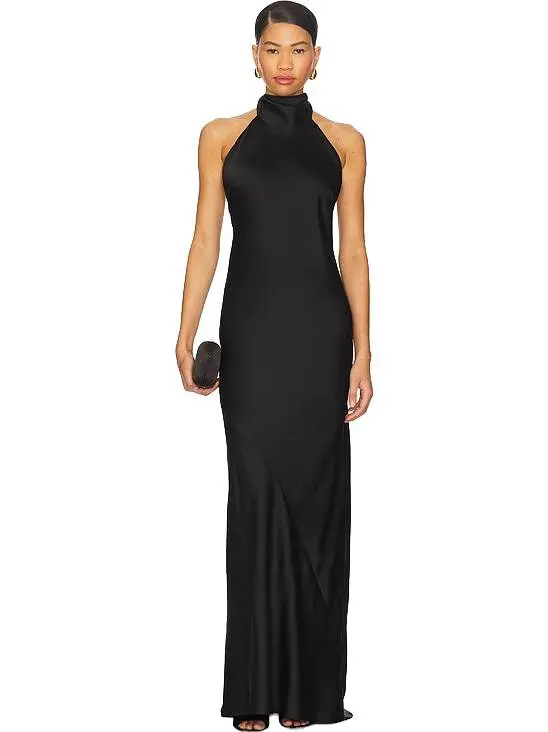 Show Me Your Mumu Lisa Maxi Dress - Black