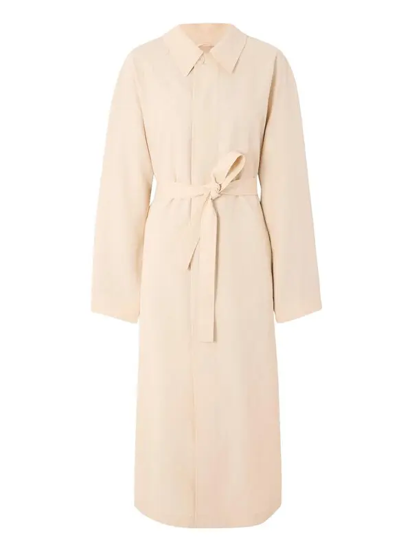 LEMAIRE Belted Wool-blend Trench Coat - Neutrals