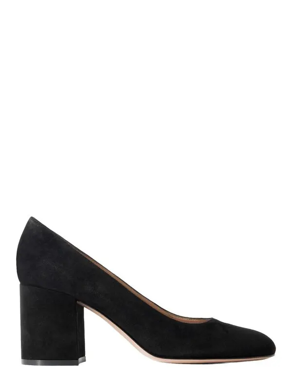 GIANVITO ROSSI Joelle 70 Suede Pumps - Black
