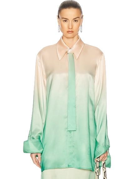 JIL SANDER Tie Neck Shirt - Peony