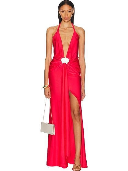 SHANI SHEMER Olesia Maxi Dress - Raspberry